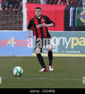 Stuart Dallas 2012 Irish Cup Final Crusaders Football Club Stock Photo ...
