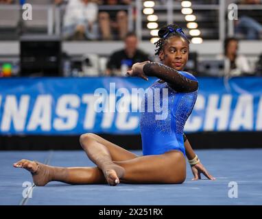 Florida's Anya Pilgrim competes on the floor exercise during an NCAA ...