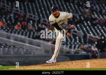 Minnesota Twins pitcher Brock Stewart (61) during an MiLB Spring ...