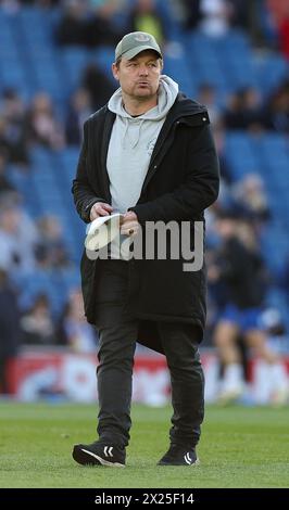 Everton manager Brian Sorensen during the Barclays Women's Super League ...