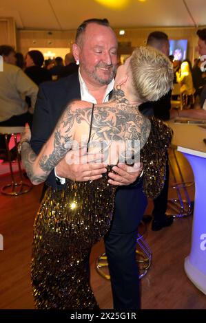 Melanie Müller mit Freund Andreas Kunz bei der Verleihung des 24. Radio ...