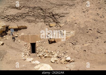 Egypt, Fayum, Hawara, pyramid of Amenemhat III Stock Photo - Alamy