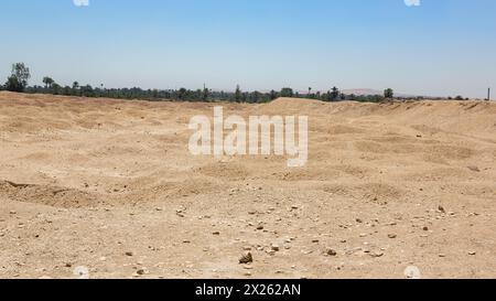 Egypt, Fayum, Hawara, pyramid complex of Amenemhat III : The temple ...