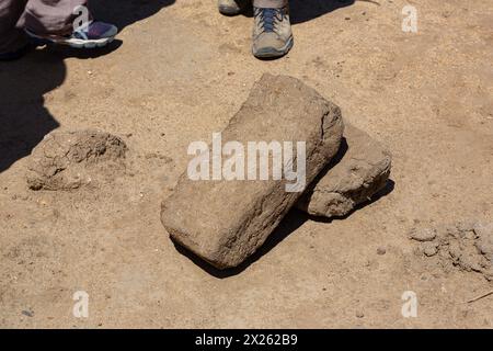 Egypt, Fayum, Hawara, pyramid of Amenemhat III Stock Photo - Alamy