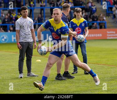 Matt Dufty of Warrington Wolves before the Betfred Super League round ...