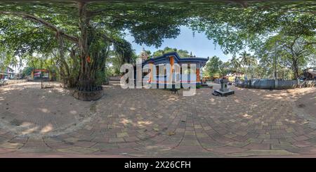360° view of full hdri 360 panorama near hindu temple of goddess laxmi ...