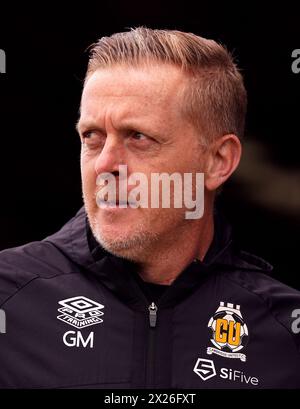 Manager Garry Monk (Manager Cambridge United) points during the Sky Bet ...
