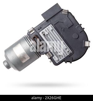 Wiper electric motor on white isolated background. Spare car parts ...