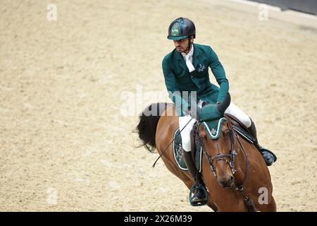 Khaled Almobty of Saudi Arabia with Jaguar King WD during the Longines ...