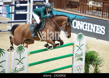 Khaled Almobty of Saudi Arabia with Jaguar King WD during the Longines ...