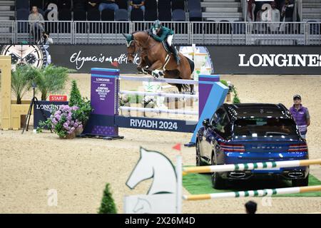 Khaled Almobty of Saudi Arabia with Jaguar King WD during the Longines ...