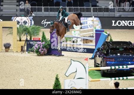 Khaled Almobty of Saudi Arabia with Jaguar King WD during the Longines ...