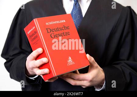 German lawyer with a robe Stock Photo - Alamy