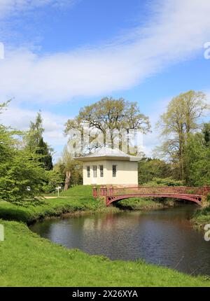 Chinese house and bridge on the Shugborough estate, Staffordshire ...