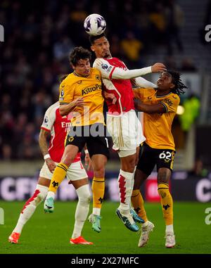 Wolverhampton Wanderers' Hugo Bueno (left) and Leeds United's Brenden ...