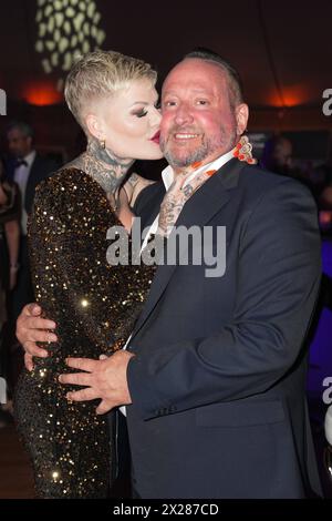 Melanie Müller mit Freund Andreas Kunz bei der Verleihung des 24. Radio Regenbogen Award 2024 in ...