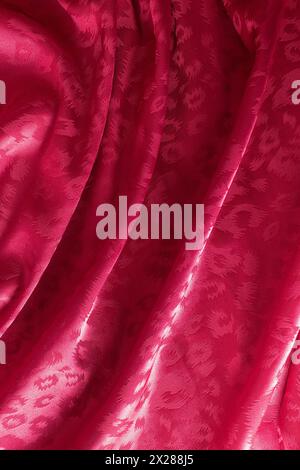 Valentine's day romantic abstract satin hearts and ribbon background ...