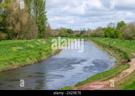 The river Mersey near Northenden in Greater Manchester, England ...