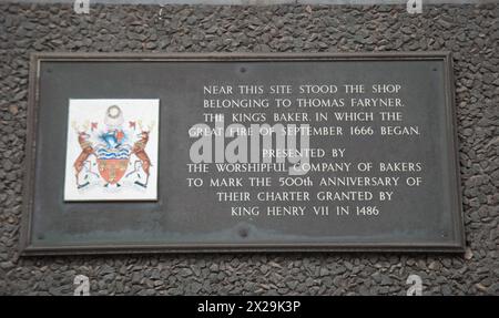 The Great Fire of London, which started at the bakery of Thomas ...