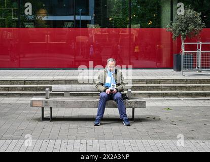 Coventry City fan outside the stadium before the Sky Bet Championship ...