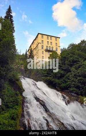 River Gasteiner Ache, Waterfall in Bad Gastein, Austria Stock Photo - Alamy