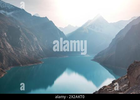 Beautiful lake Paron in Cordillera Blanca, Peru, South America Stock ...
