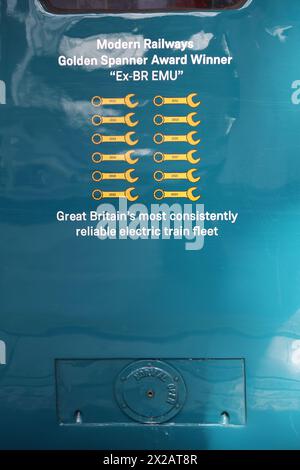 A South Western Railway Class 455 EMU repainted in the British Rail ...