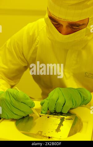 Grounding the substrate to the wafer holder, clean room, e-beam ...