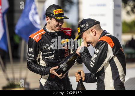 Taylor GILL, Daniel BRKIC, Ford Fiesta Rally3, podium, portrait during ...