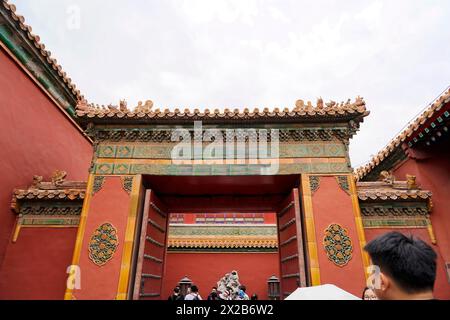Forbidden City Wall under the blue sky Stock Photo - Alamy