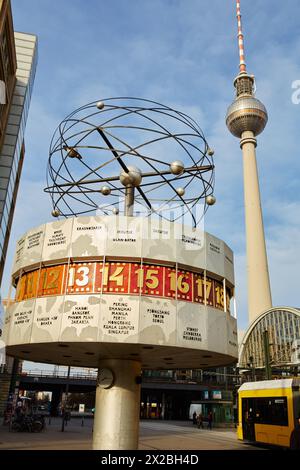 World Time Watch, Television tower, Alexanderplatz, Berlin, Germany ...