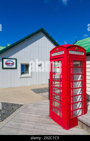 Traditional Phone Box, Historic Dockyard Museum, Port Stanley, Falkland ...