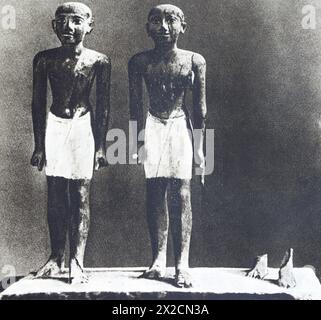 illustration of a scribe from ancient Egypt writing on papyrus with a ...