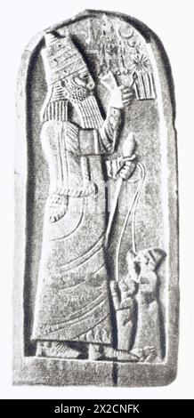 victory stele of Esarhaddon, king of the Neo-Assyrian Empire Stock ...