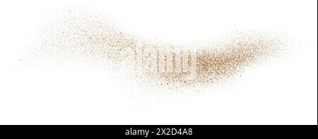 Sand powder splash. Flowing dust speckles and particles wave texture ...