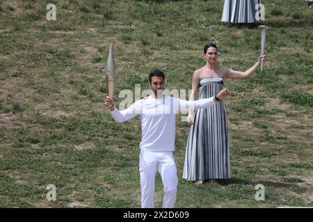 Actress Mary Mina, in the role of an ancient Greek High Priestess ...