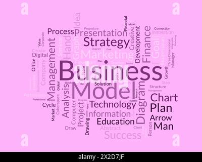 Business Model word cloud template. Business diagram concept vector ...