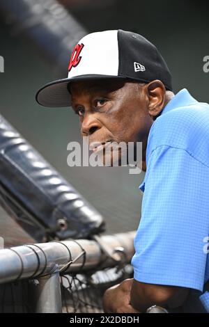 Former outfielder of Atlanta Braves Ralph Garr during the MLB Draft on ...