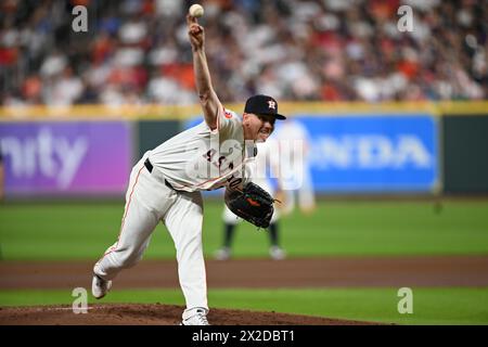 Houston Astros pitcher Hunter Brown (58) delivers during the first ...