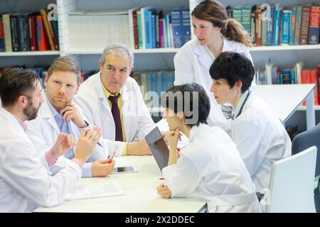 Meeting of doctors, clinical session, Hospital, Donostia, San Sebastian ...