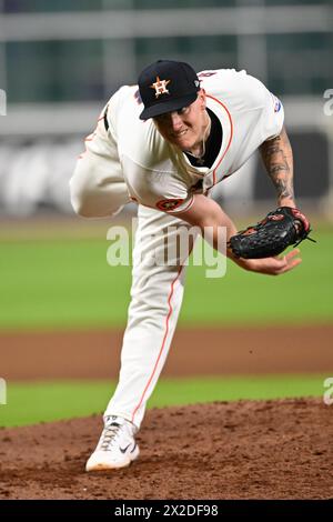 Houston Astros pitcher Hunter Brown throws during a spring training ...