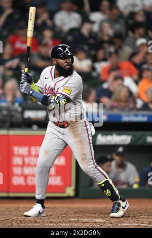 Atlanta Braves' Marcell Ozuna, left, is congratulated by Matt Olson (28 ...