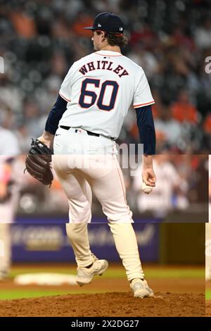 Houston Astros pitcher Forrest Whitley prepares to throw during a ...