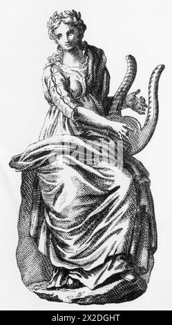 Musen, protectresses of the Arts in the Greek mythology, Terpsichore ...