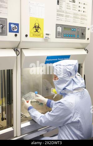Biological safety cabinet. Production room, grade B. Clean room ...