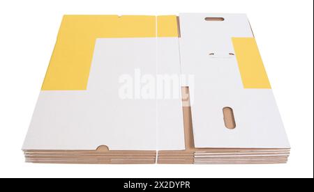 Foldable cardboard boxes used for storage moving or shipping purposes ...