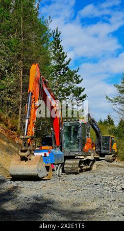 Forestry Operations in Gwynedd Wales UK Stock Photo - Alamy