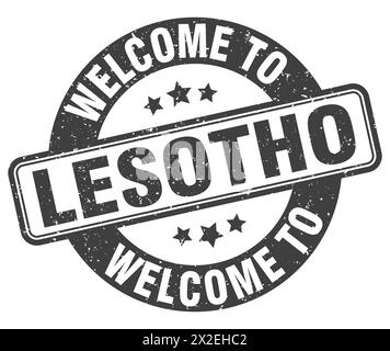 welcome to Lesotho black stamp Stock Vector Image & Art - Alamy