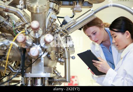 Researchers. Surface spectrometer, Photoelectron spectroscopy, Auger ...