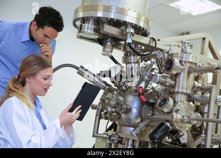 Researchers. Surface spectrometer, Photoelectron spectroscopy, Auger ...